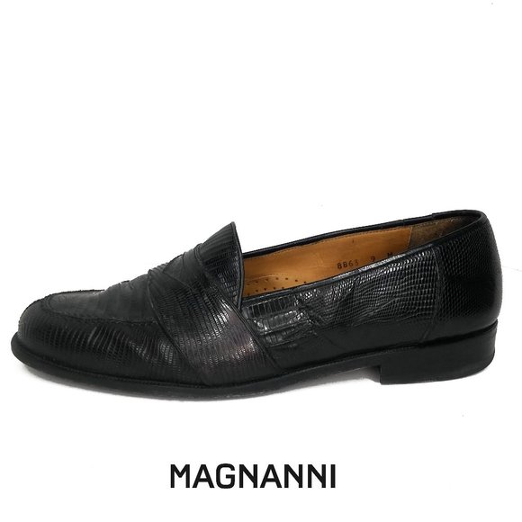 Magnanni | Shoes | Magnanni Raul Lizard Skin Slip On Loafers 9 M | Poshmark